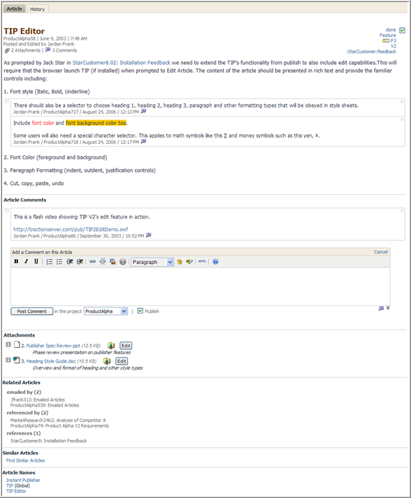 Audit Trail - Traction Software